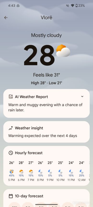 Google begins rolling out Pixel Weather app update to Pixel 6 and above