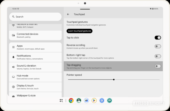 Android 15 makes touchpad support even better with a new gesture - Android Authority