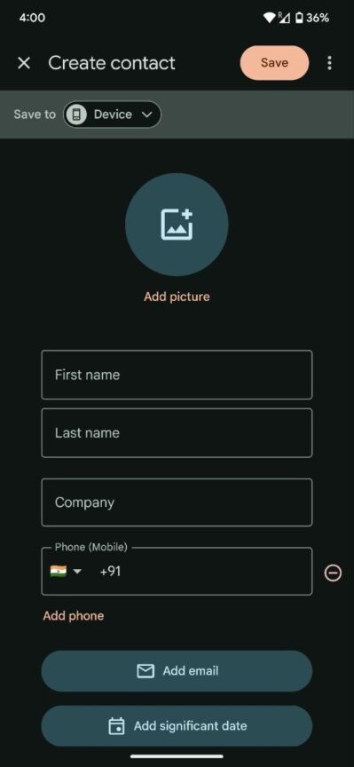 Google Contacts simplifies contact creation with fresh redesign