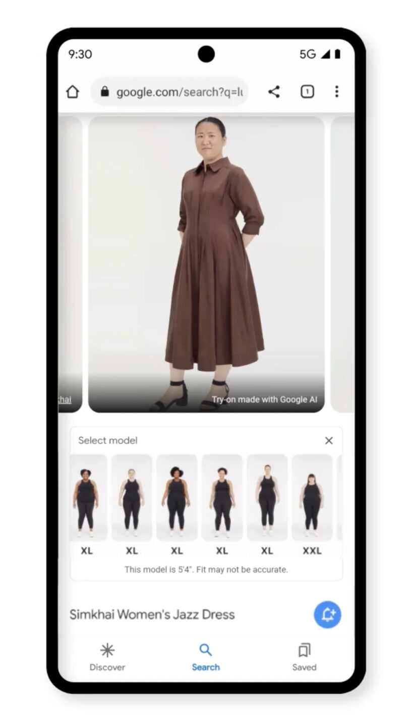 Google's virtual try-on tool adds new outfits for your fit check