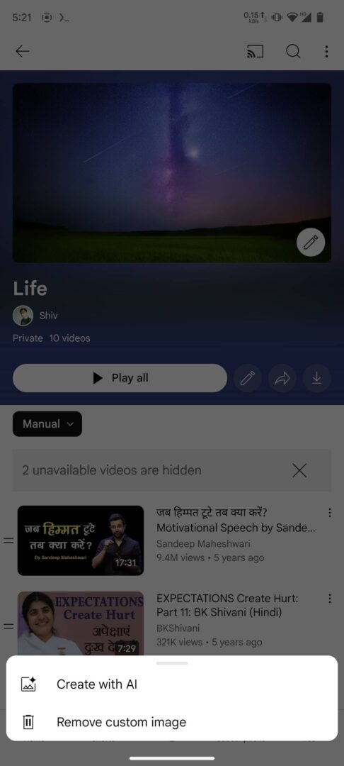 YouTube now supports custom thumbnails for playlists, but there's a catch