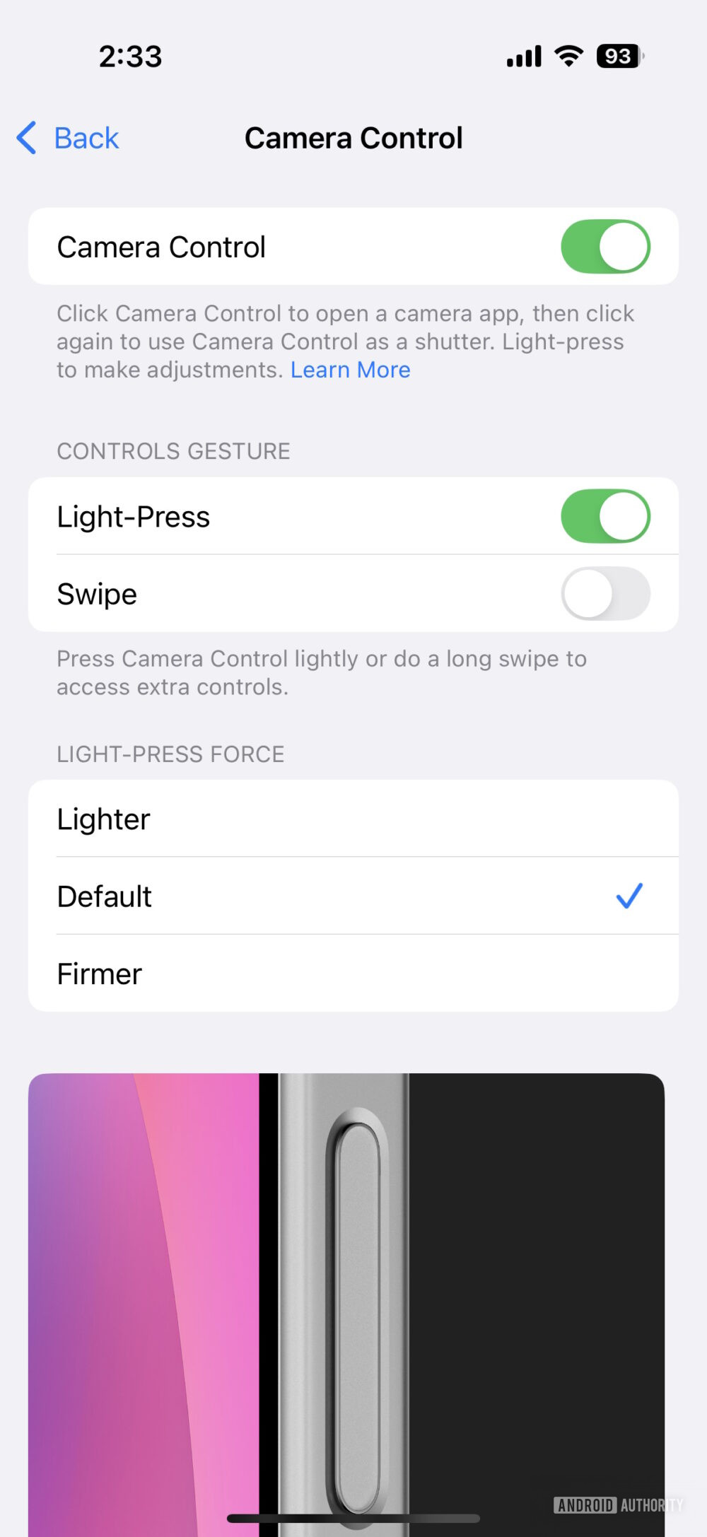 iPhone 16's new Camera Control too hard to press? Try changing this ...