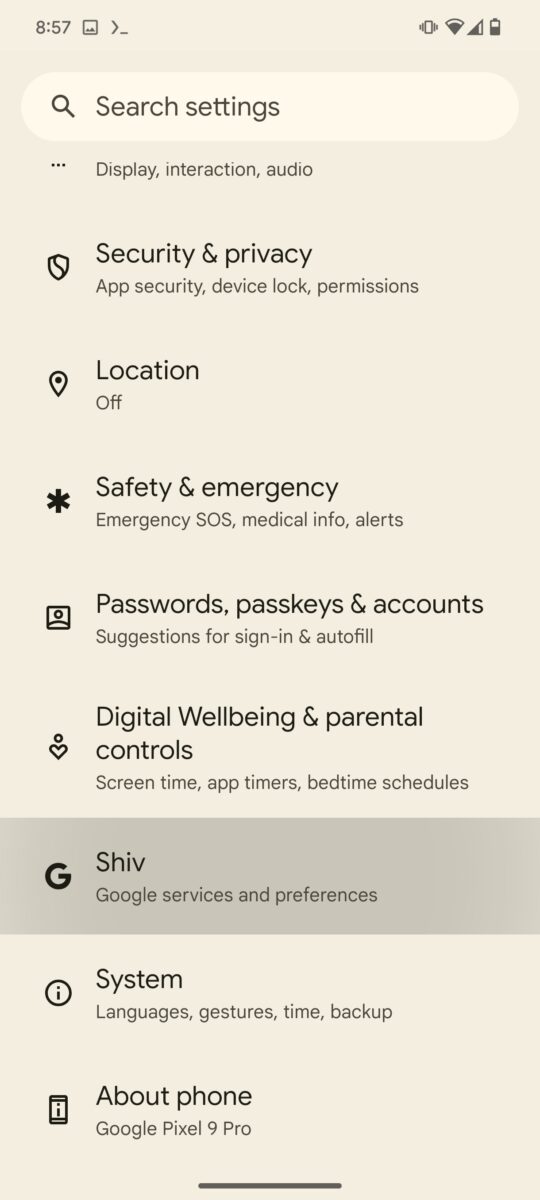 Goodbye, 'Google': Your account name could soon shine in Settings (APK ...