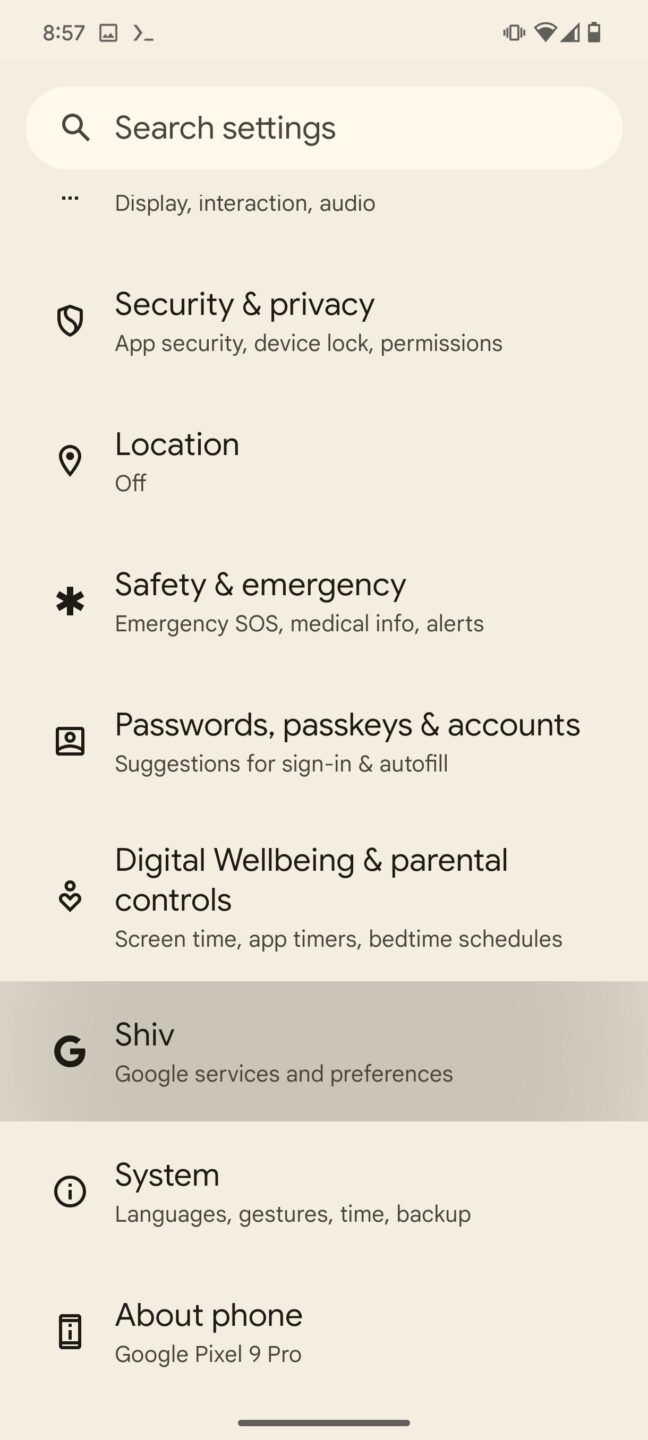 Goodbye, 'Google': Your account name could soon shine in Settings (APK ...