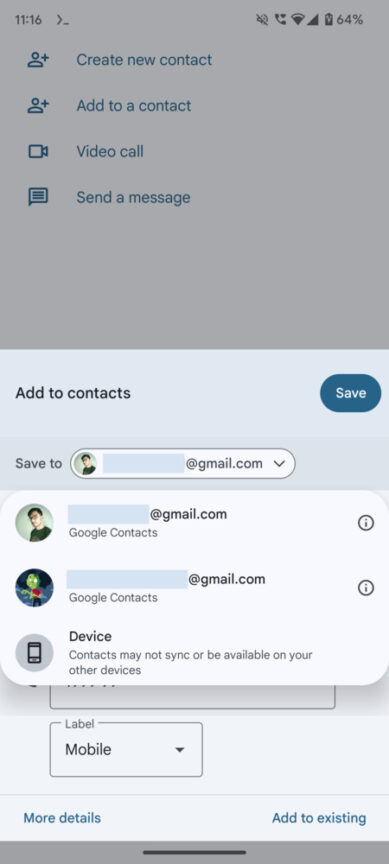 Google Contacts could make adding contacts to other accounts a hassle ...