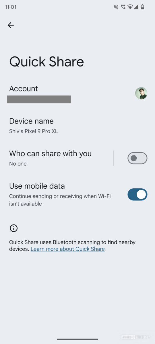 Quick Share could soon get its lost "Use mobile data" toggle back (APK teardown) - Android Authority