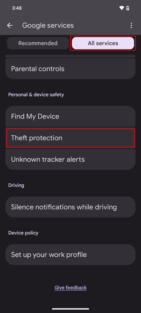 How to enable Theft Protection on your Android phone