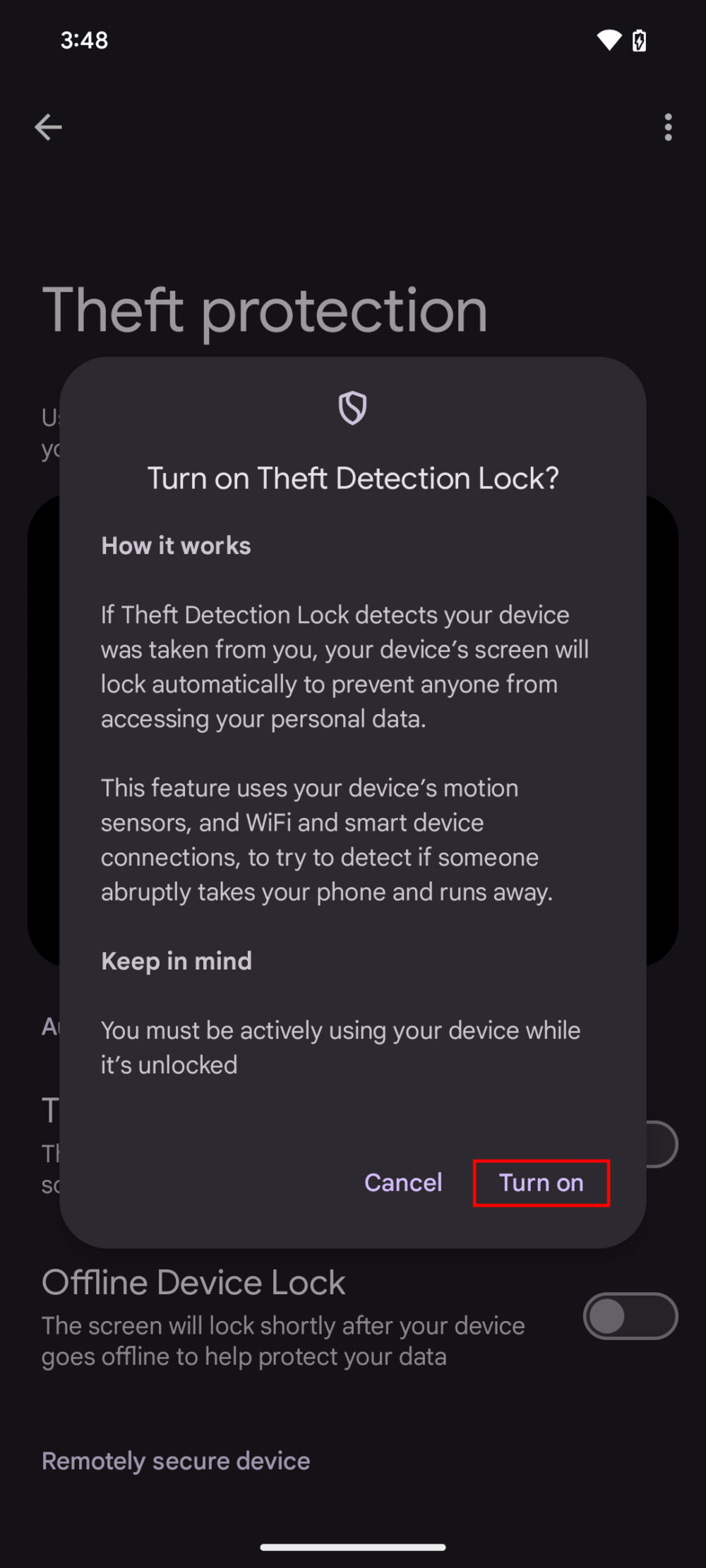 How to enable Theft Protection on your Android phone