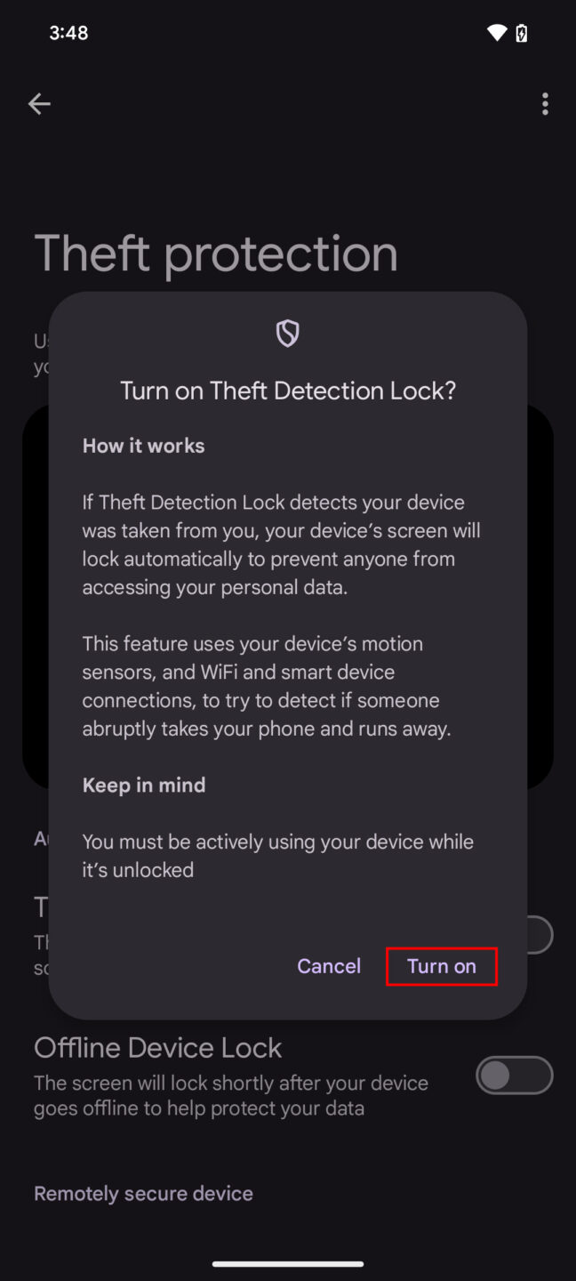 How to enable Theft Protection on your Android phone