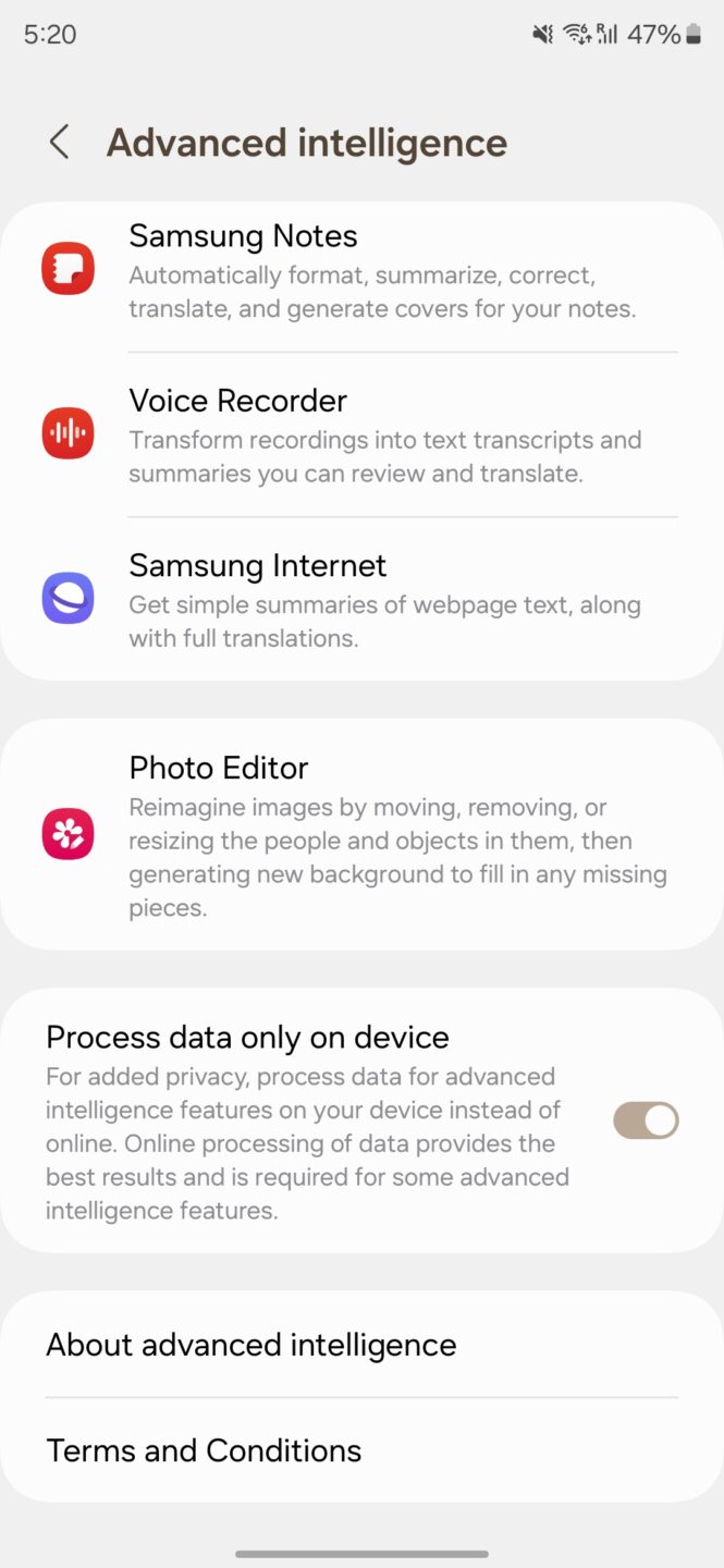 Did you know? A hidden Samsung setting turns off all cloud AI features