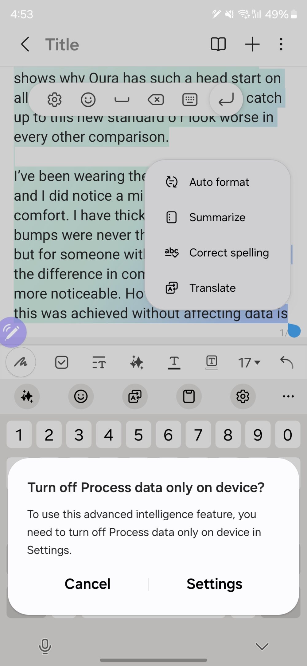 Did you know? A hidden Samsung setting turns off all cloud AI features