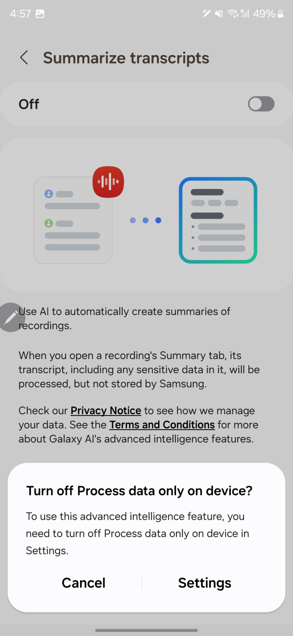 Did you know? A hidden Samsung setting turns off all cloud AI features