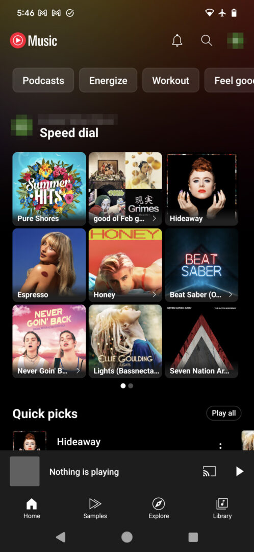 YouTube Music 'Speed dial' makes its overdue arrival - Android Authority