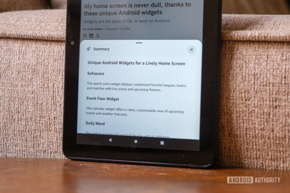 I tried Amazon's new AI features on the Fire HD 8, and I think they ...