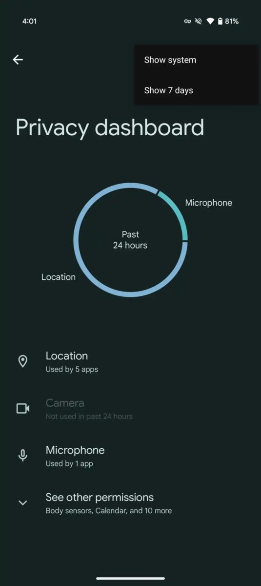 Google enhances Privacy Dashboard in Android 16 with expanded 7-day ...