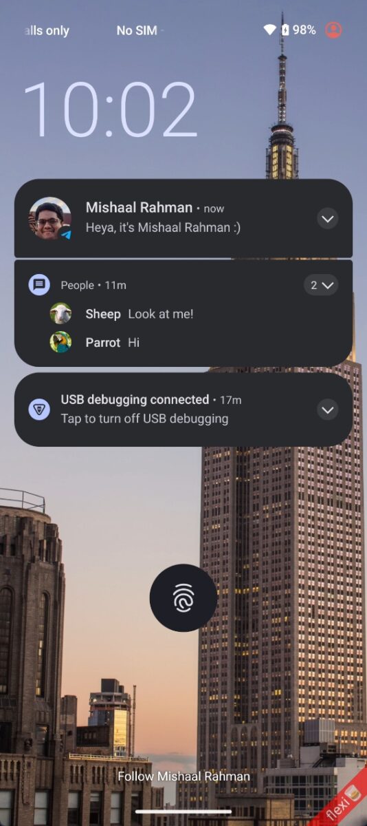 Android lock screen minimalism option could clean up notifications ...