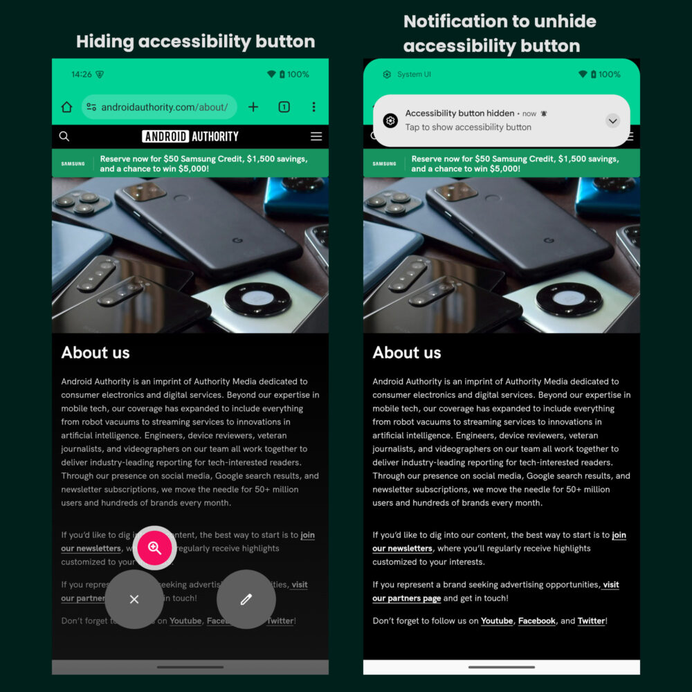 Android preps new usability tweak for accessibility menu - Android Authority