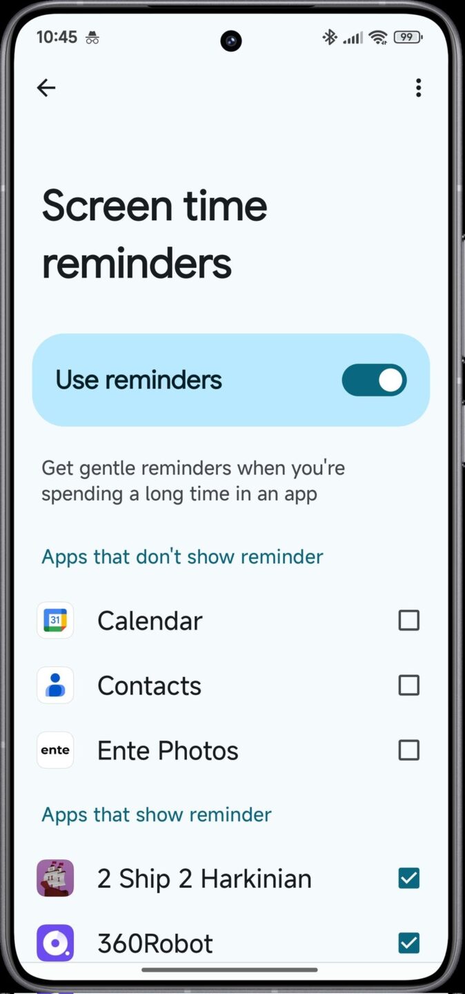 Your phone can now remind you when you've used an app for too long