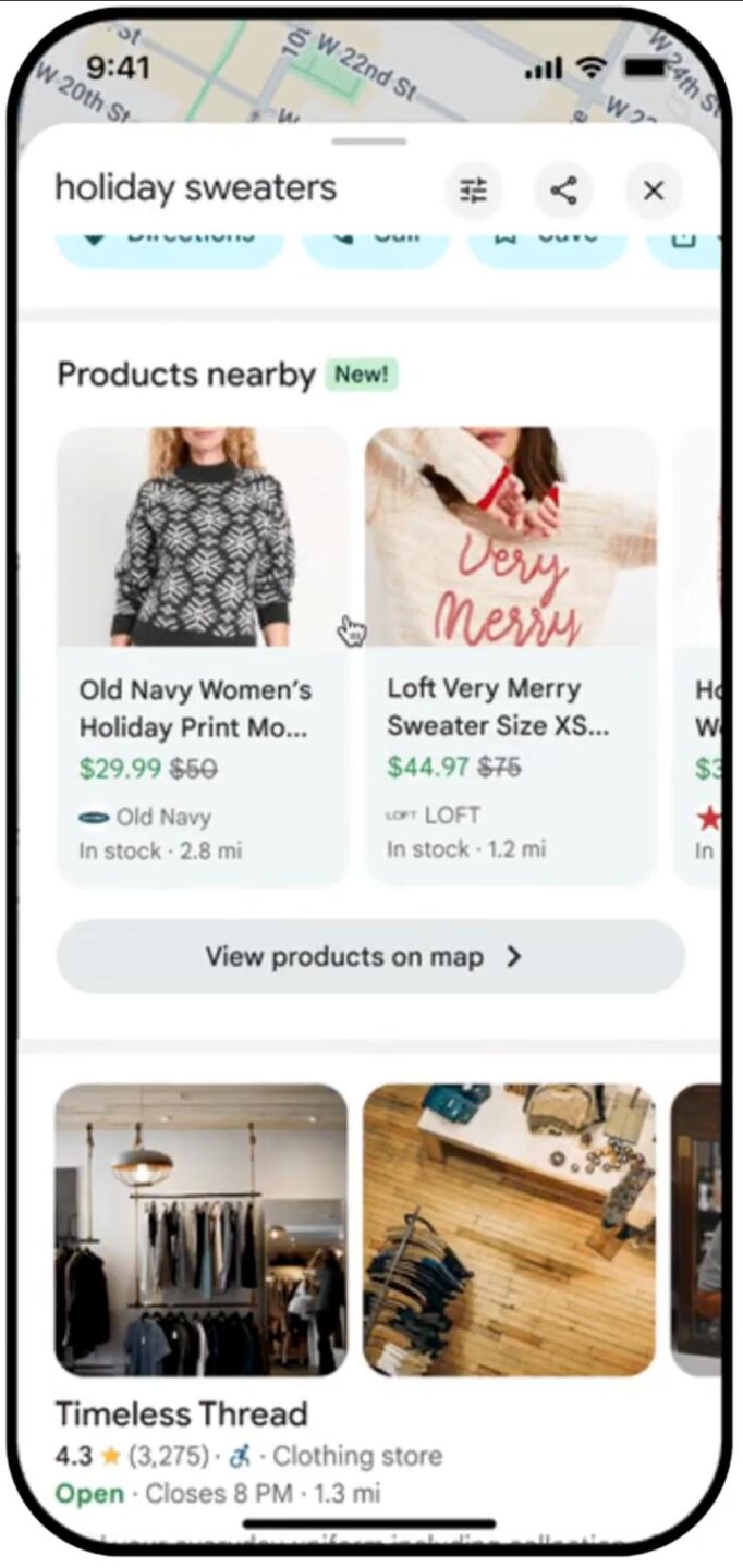 Google Maps makes holiday shopping easier with new Product Search feature