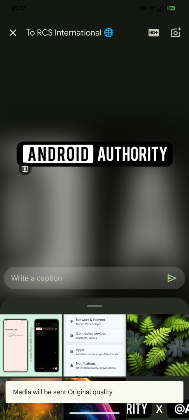 Google Messages tests new media gallery and camera UI