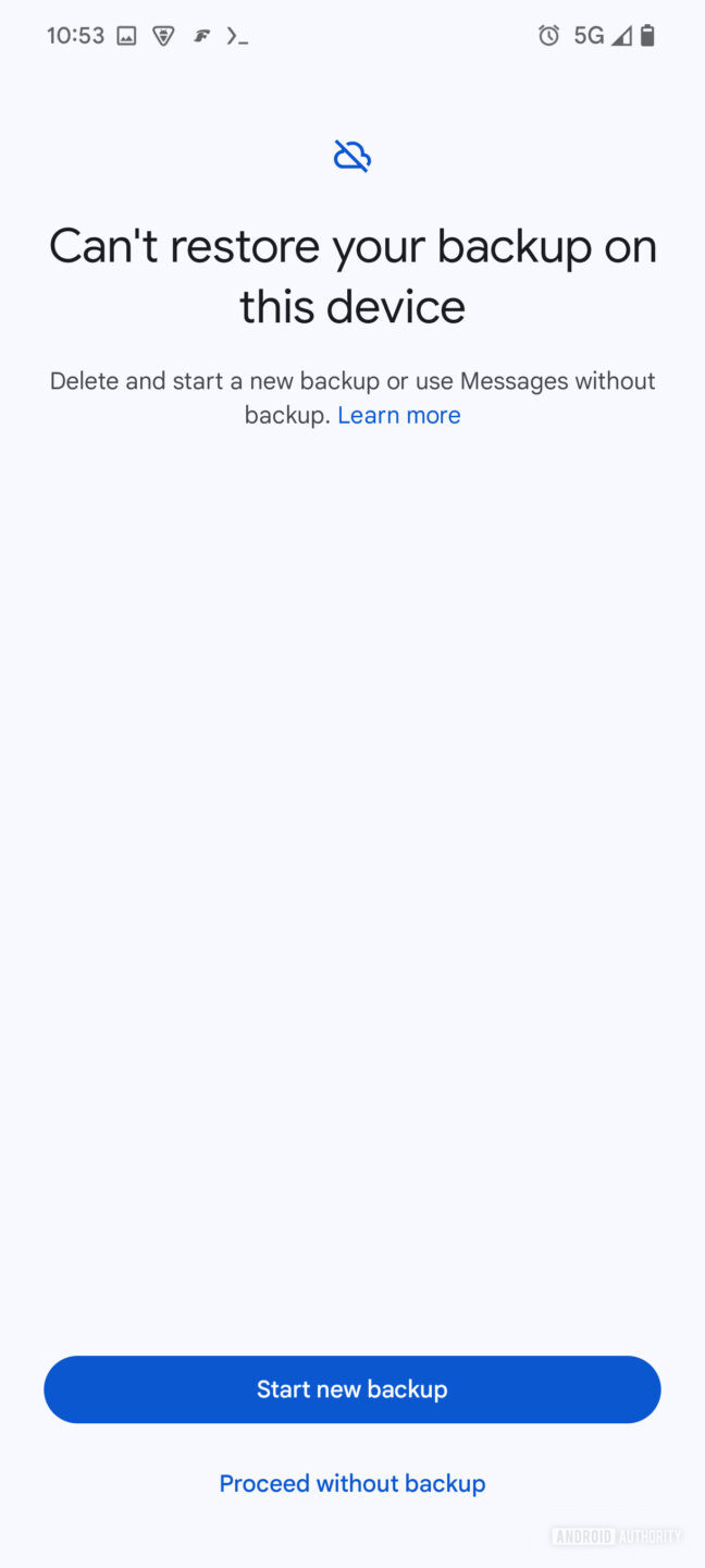 Google Messages is getting backup and restore feature, and here's how it works