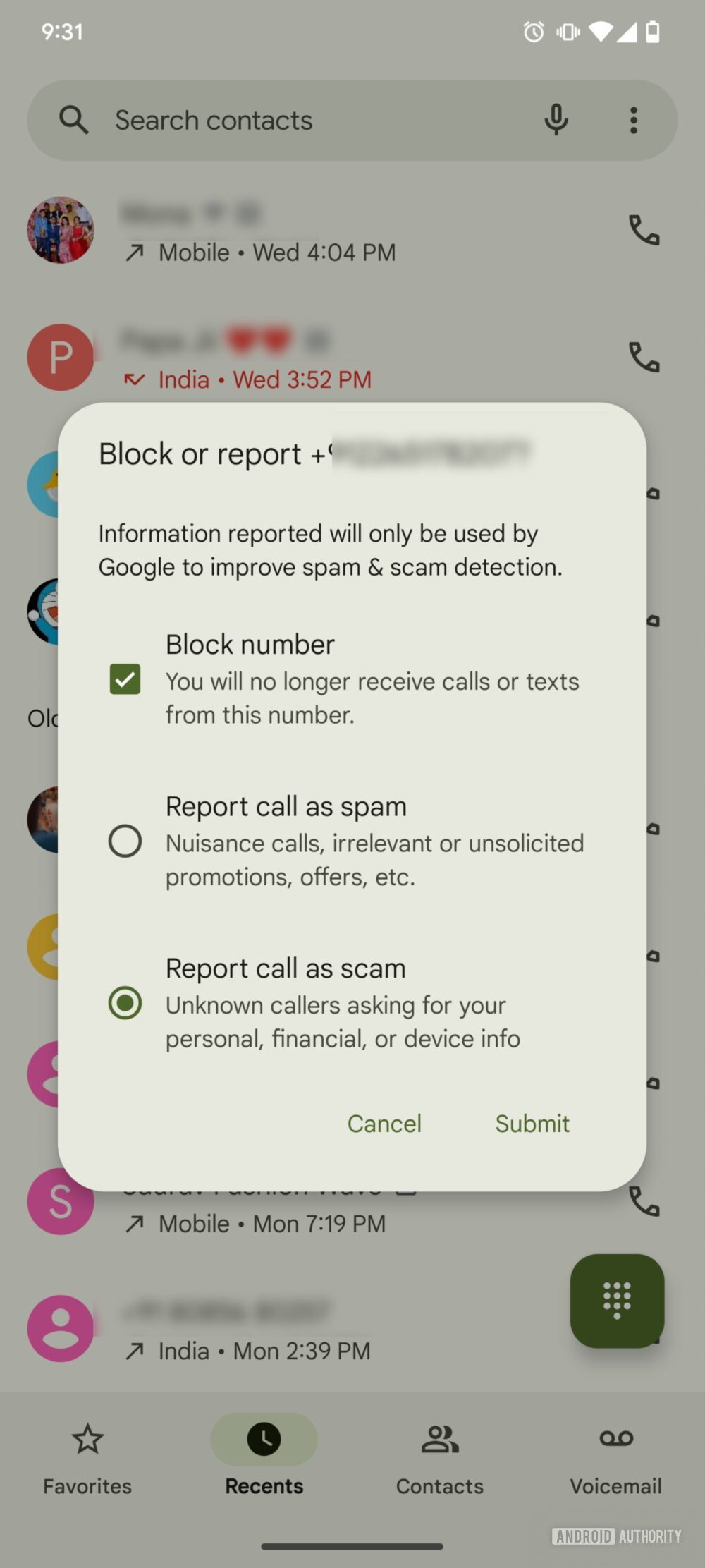 Google could enhance scam detection in Phone app with new feedback features