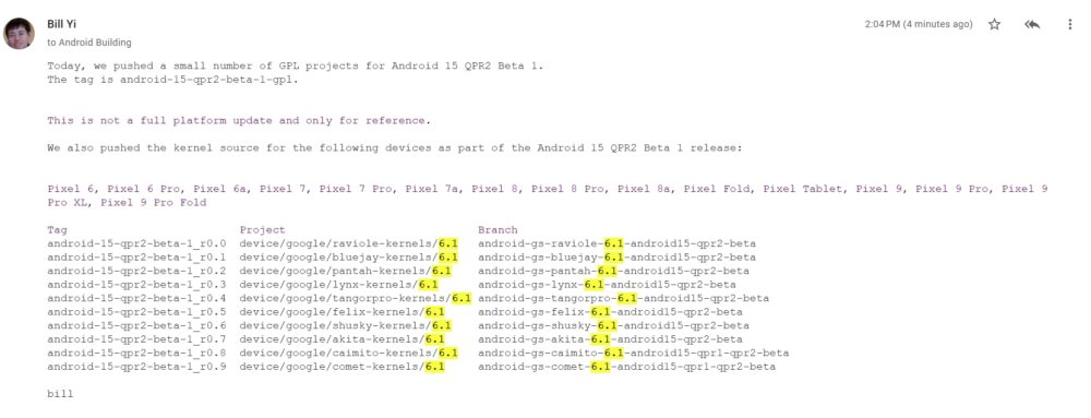 Android 15 QPR2 is upgrading the Linux kernel on Pixel phones - Android ...