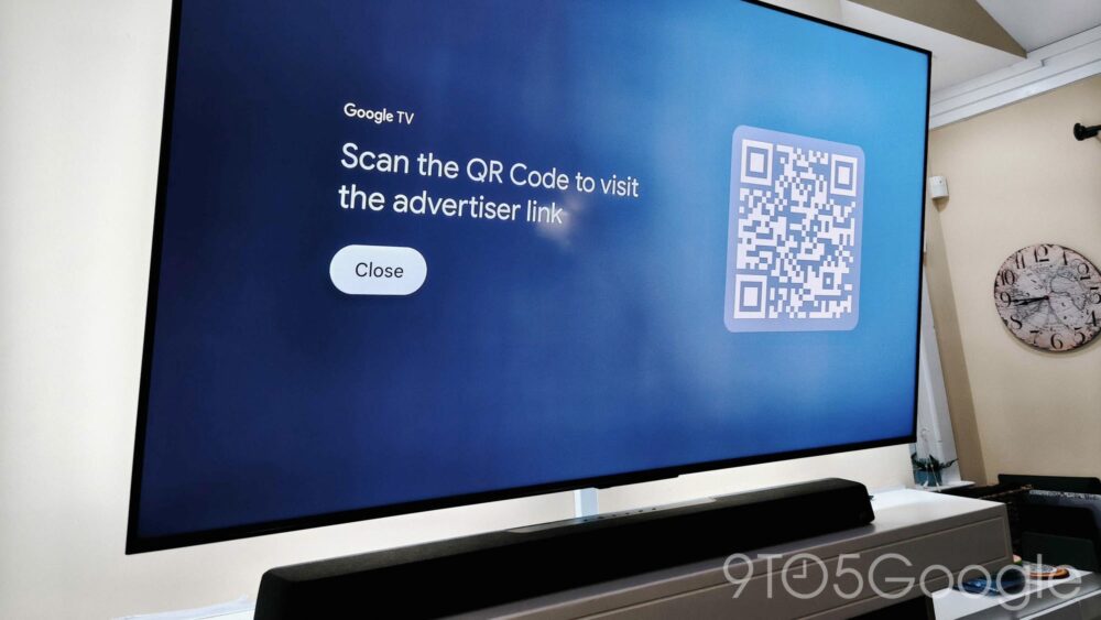 Google TV ads now display gigantic QR codes on your screen - Android Authority