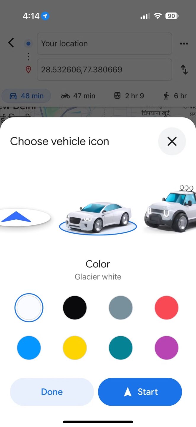 Get ready to customize the heck out of Google Maps' vehicle icon ...