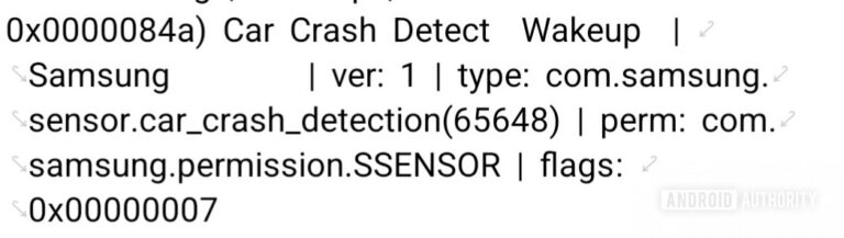 The Galaxy S25 series has a car crash detection sensor