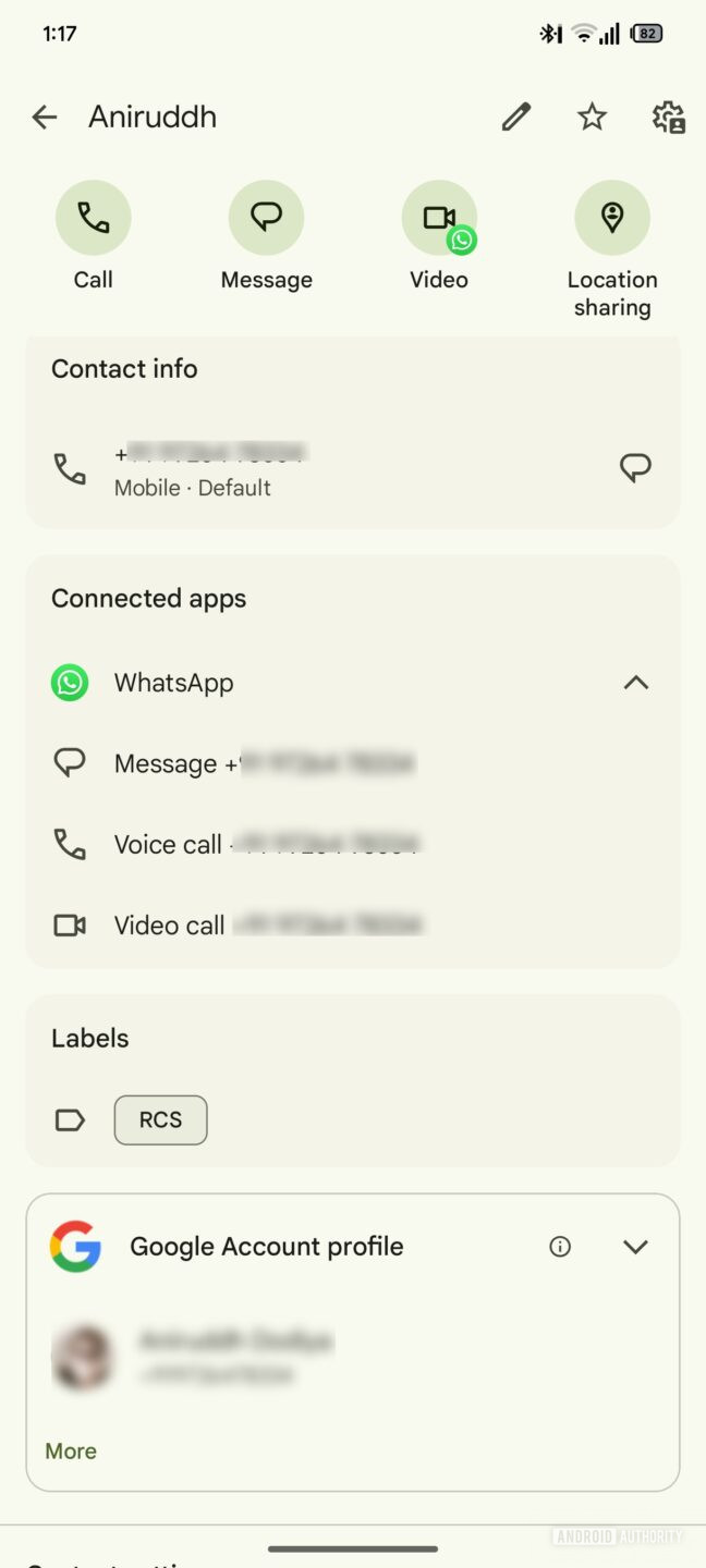 Google Contacts could streamline connected app video calls