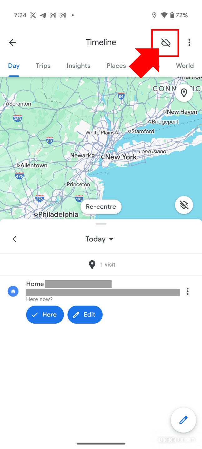 How to turn on cloud backup for on-device Google Maps Timeline
