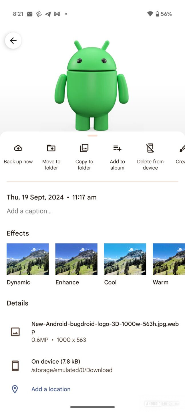 Google Photos could soon make it easier to set wallpapers
