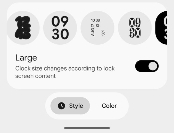 Android lock screen clock could be getting some new options - Android ...