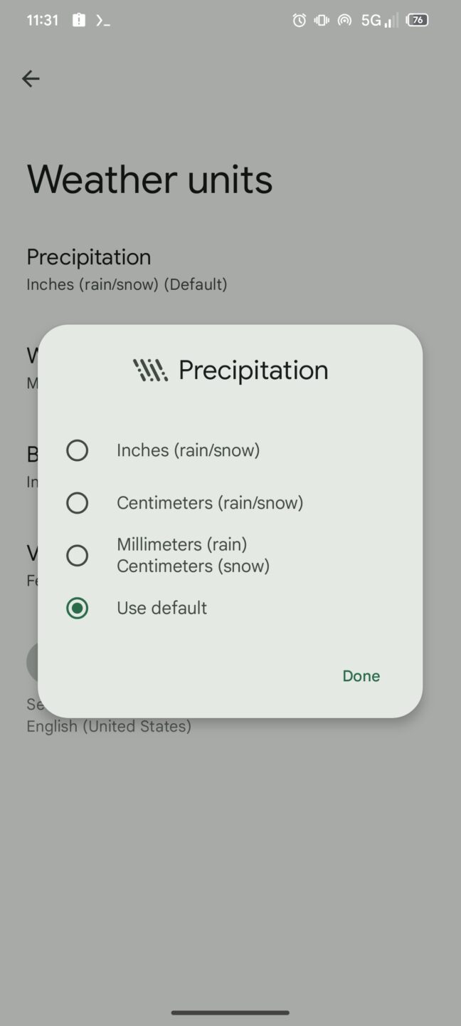 Pixel Weather app is finally making it easier to change weather units