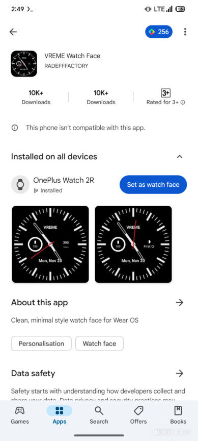 Google could make it easier to set watch faces from your phone (APK teardown)