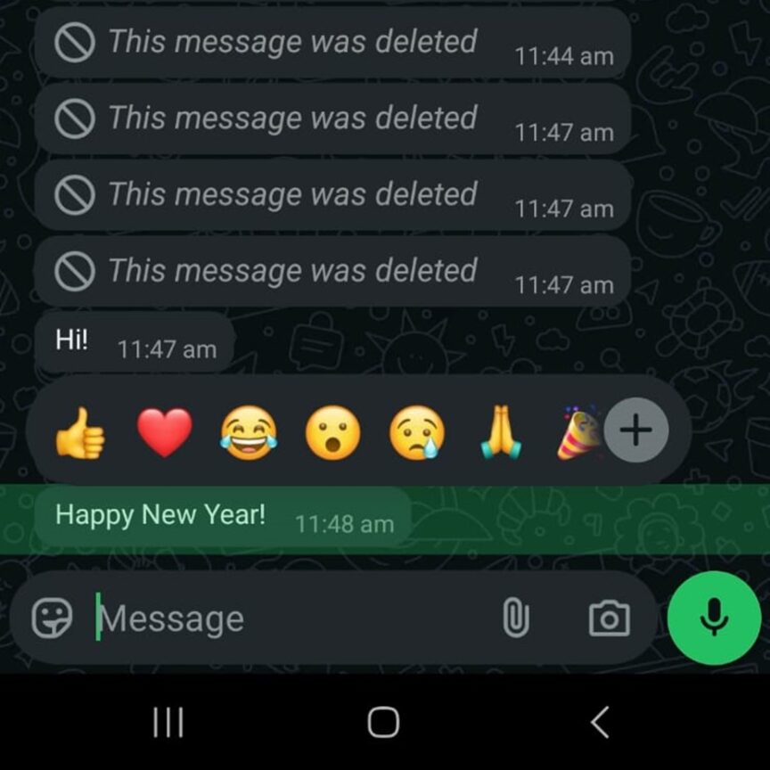 WhatsApp gets confetti animation and a new default emoji - Android ...