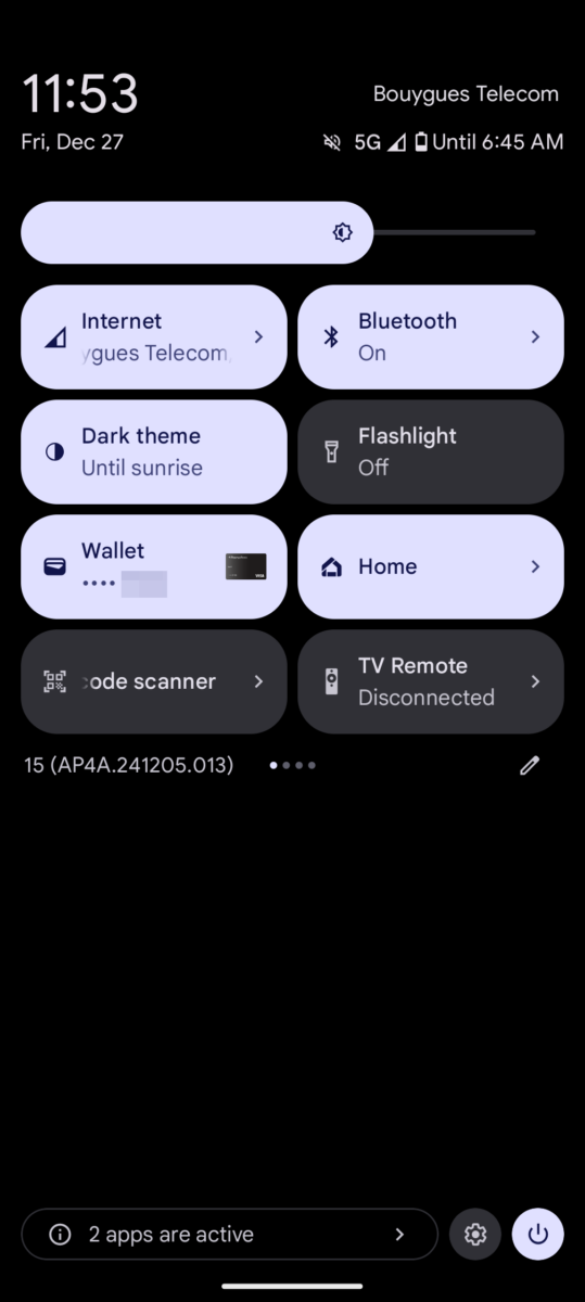 The smart home panel is low-key my favorite Google feature ever