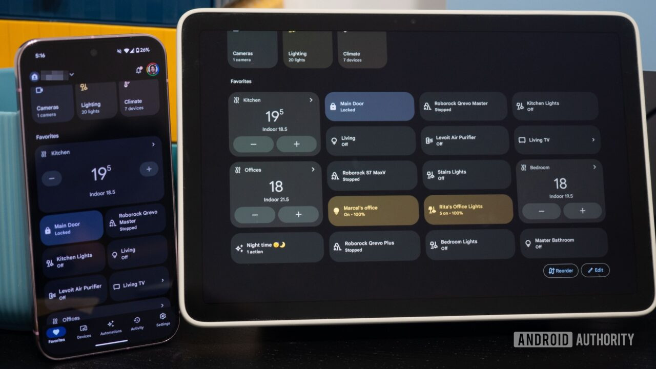 The smart home panel is low-key my favorite Google feature ever