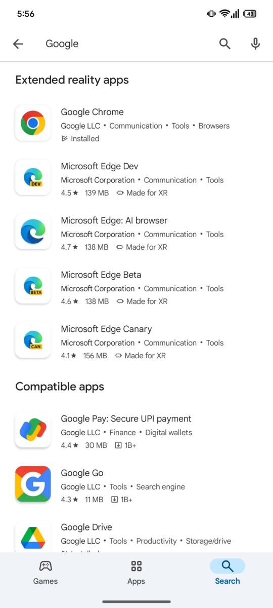 How the Google Play Store will identify Android XR apps - Android Authority