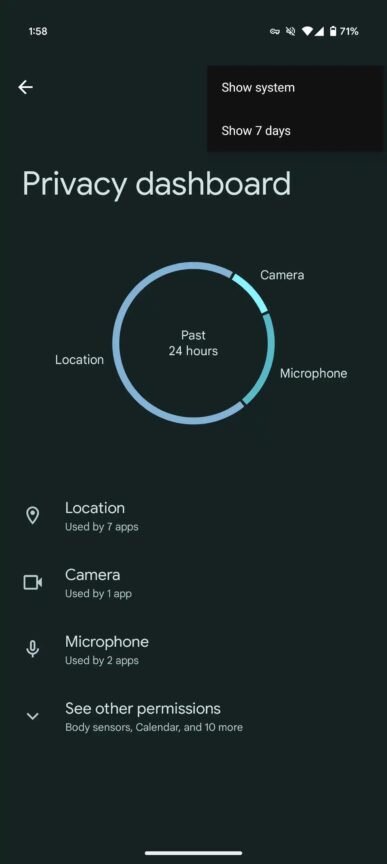 Android's Privacy Dashboard 7-day view makes an early arrival - Android ...