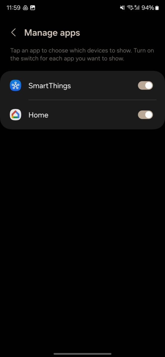 The smart home panel is low-key my favorite Google feature ever