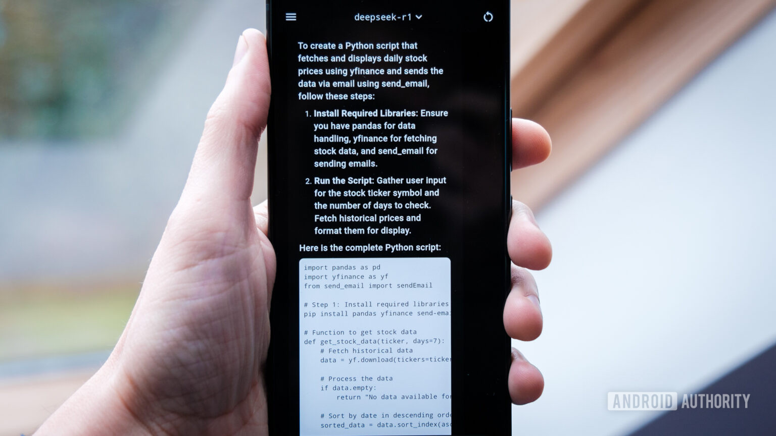 How I installed DeepSeek on my phone with surprisingly good results