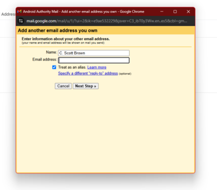 Don't like your old Gmail address? You can create an alias.