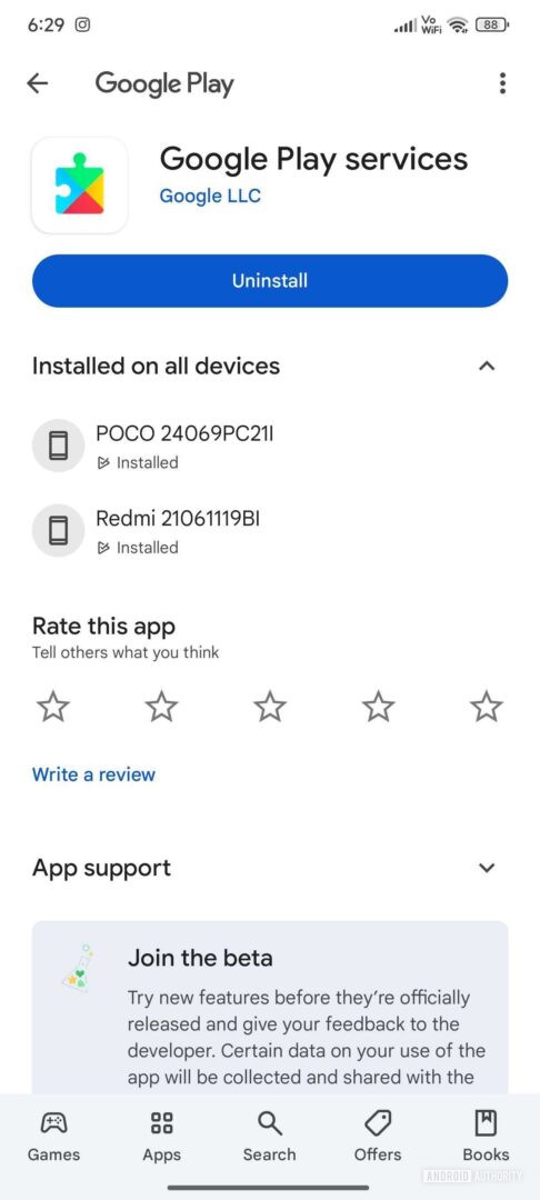 Google Play Store tests minimal app listings for some system apps