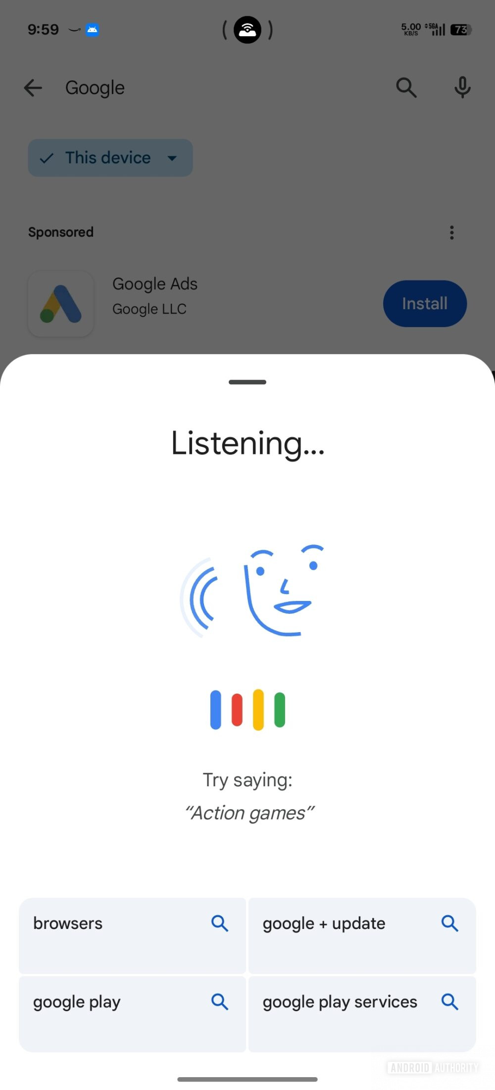 Google could be cooking up a new look for voice search in the Play ...
