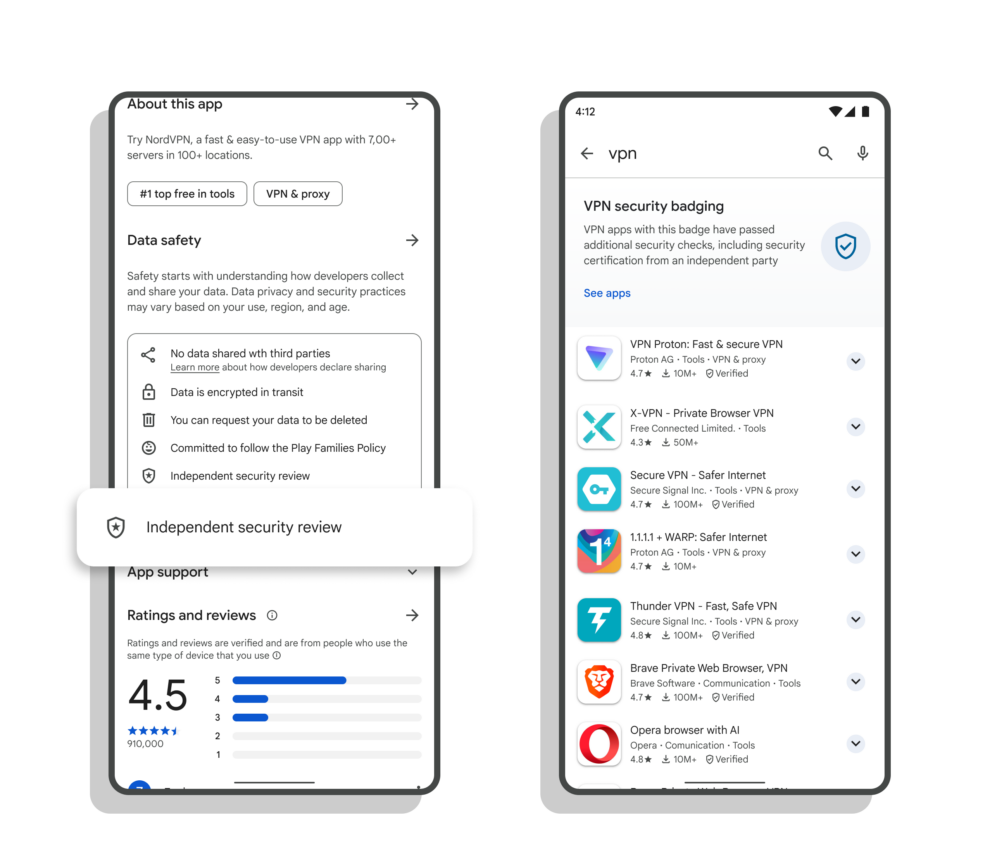 Google Play VPN badge system announced...again - Android Authority