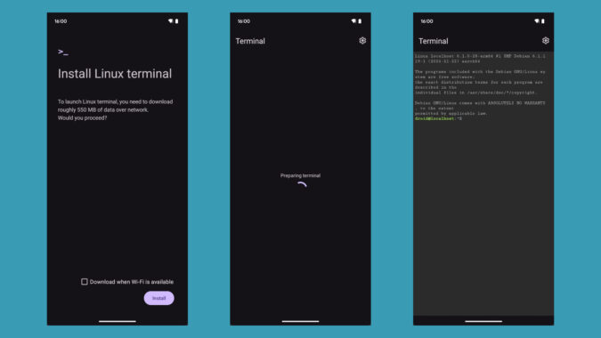 Android's Linux Terminal arrives on the Galaxy Z Flip 7, but Z Fold 7 ...