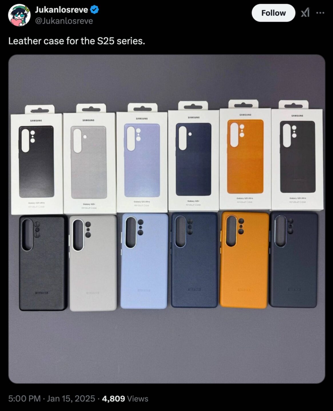 Here's an early look at official Galaxy S25 series cases