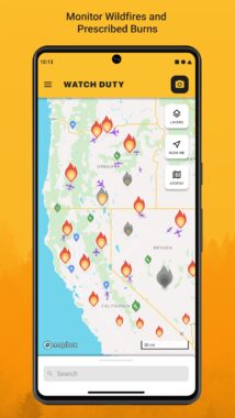 Watch Duty is a free app for real-time updates on wildfires